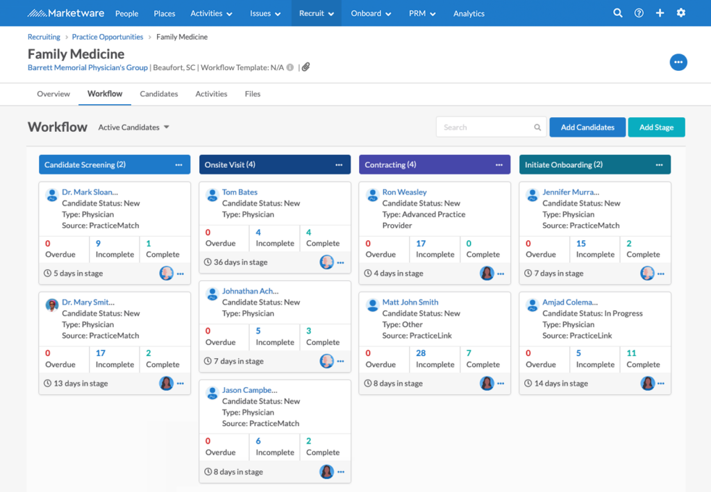 Recruit Workflow Templates | Marketware.com