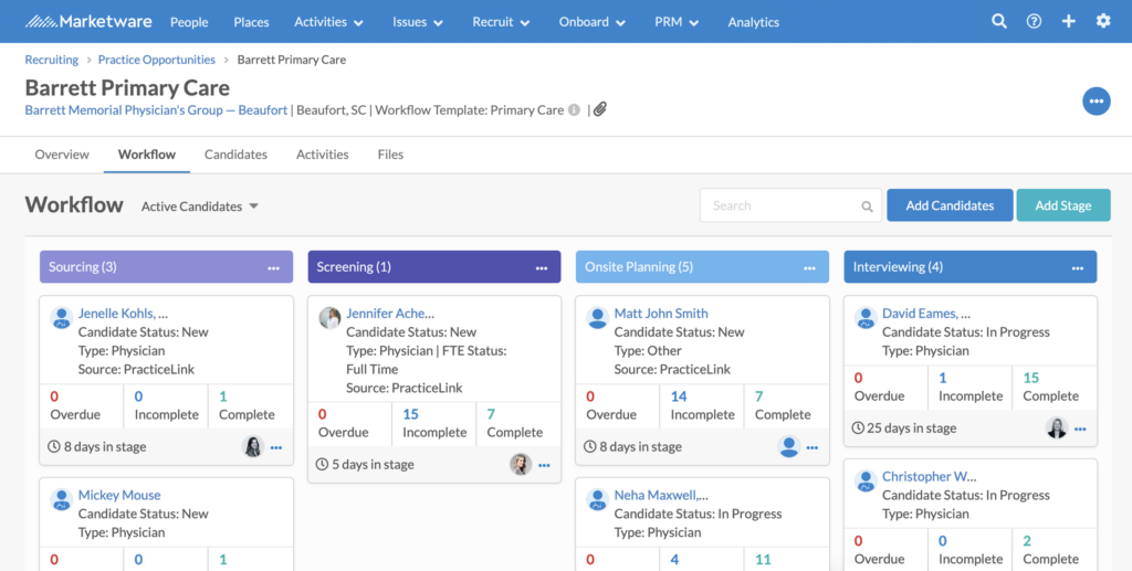 Use a Recruitment Workflows to Hire & Retain the Right Physicians